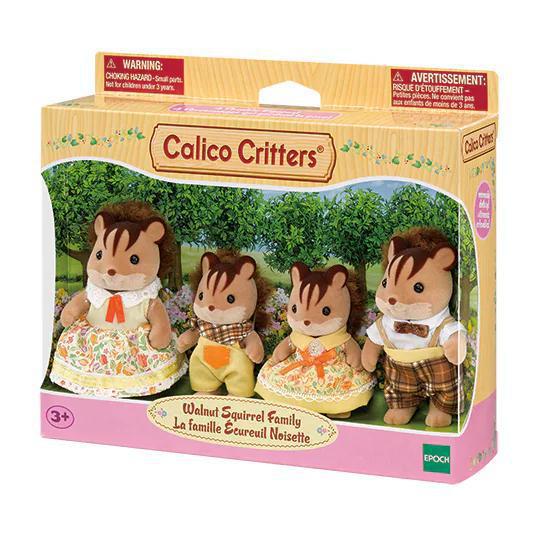 Calico Critters Walnut Squirrel Family – Hopscotch Tecumseh